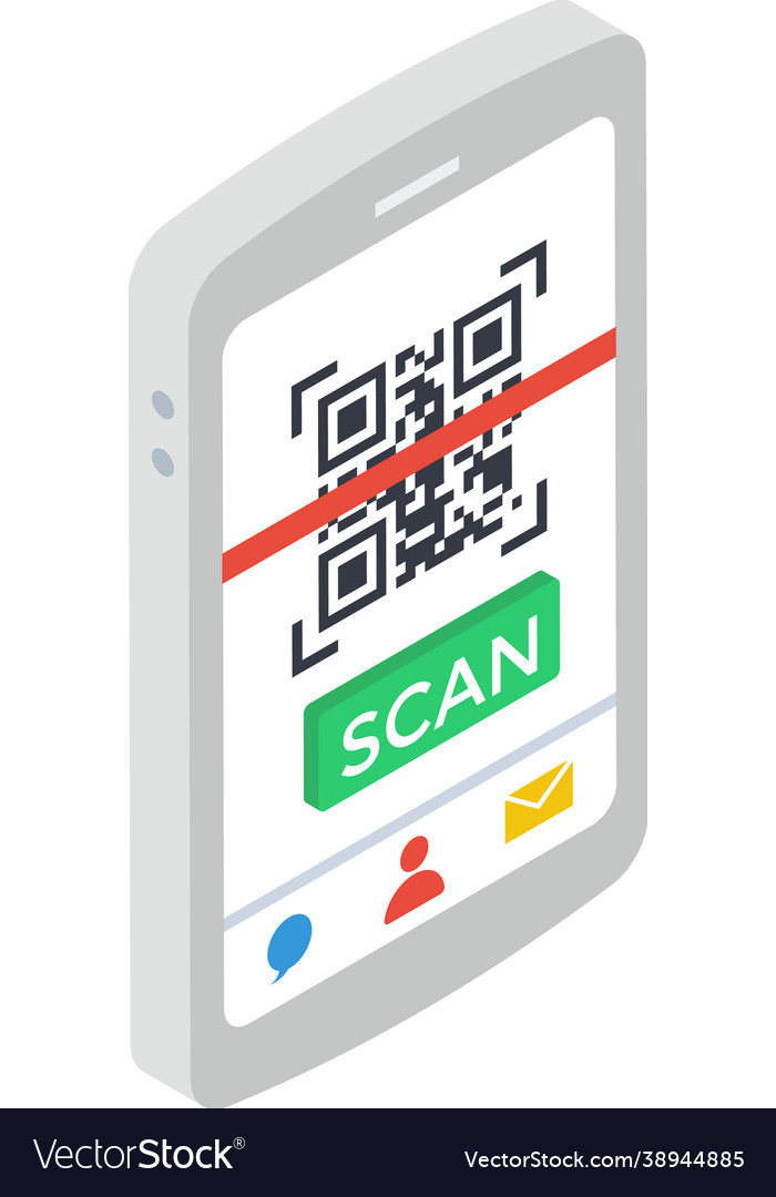 Mobile qr code Royalty Free Vector Image - VectorStock