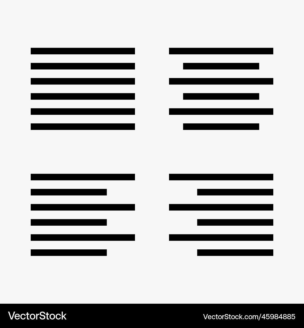 Outline icons for web and mobile text editor icons