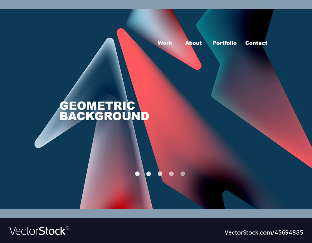 Shards shape composition abstract background web Vector Image