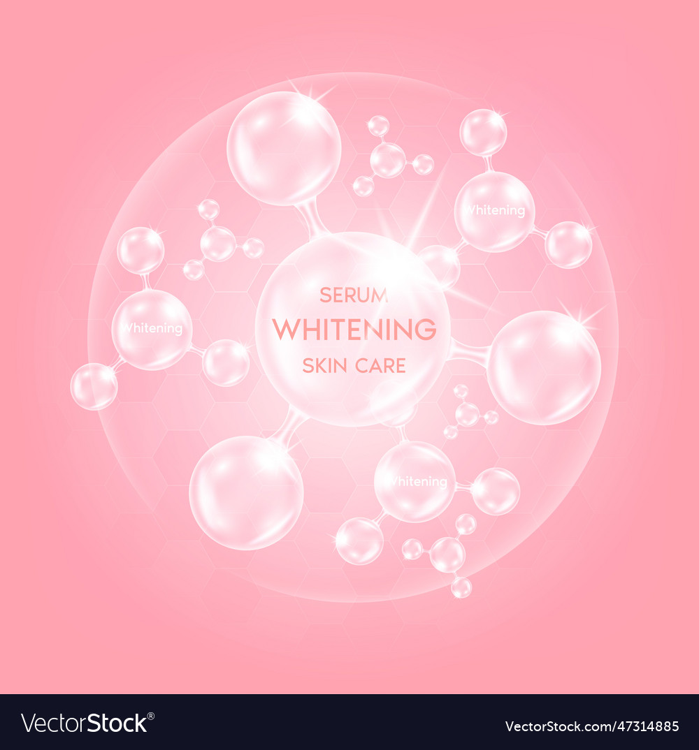 Whitening solution complex Royalty Free Vector Image