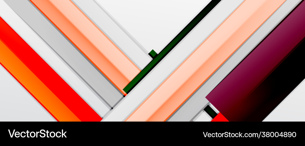 Color abstract lines trendy geometric background Vector Image