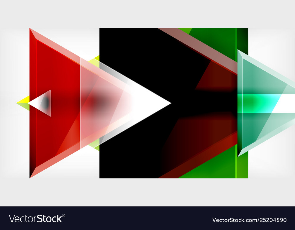 Dynamic triangle composition abstract background Vector Image