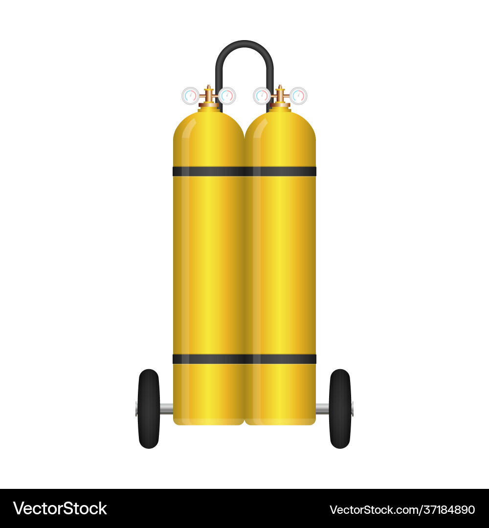 Gas tank isolated on white background Royalty Free Vector