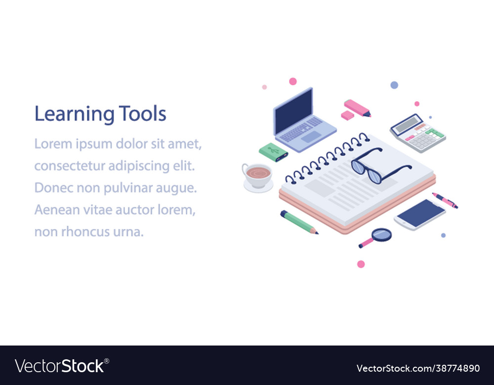 Learning tools Royalty Free Vector Image - VectorStock