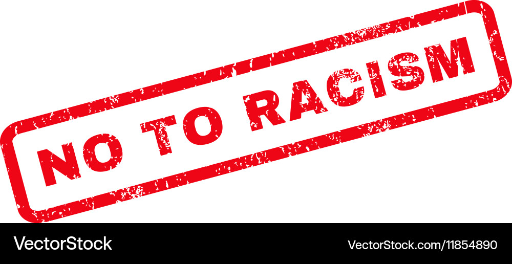 No to racism rubber stamp Royalty Free Vector Image