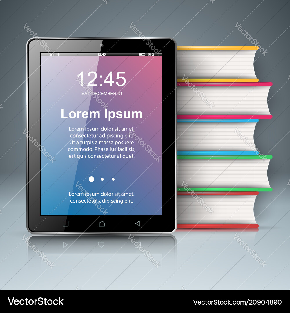 Paper book - business infographic Royalty Free Vector Image