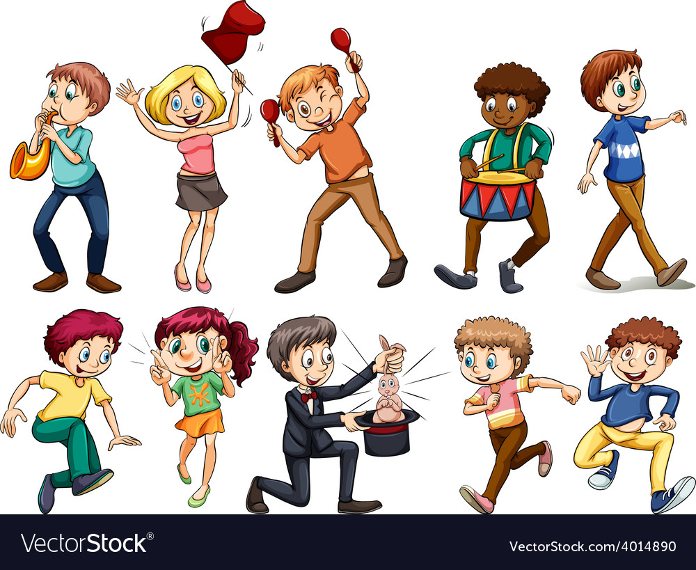 People engaging in different activities Royalty Free Vector People engaging in different activities Royalty Free Vector
