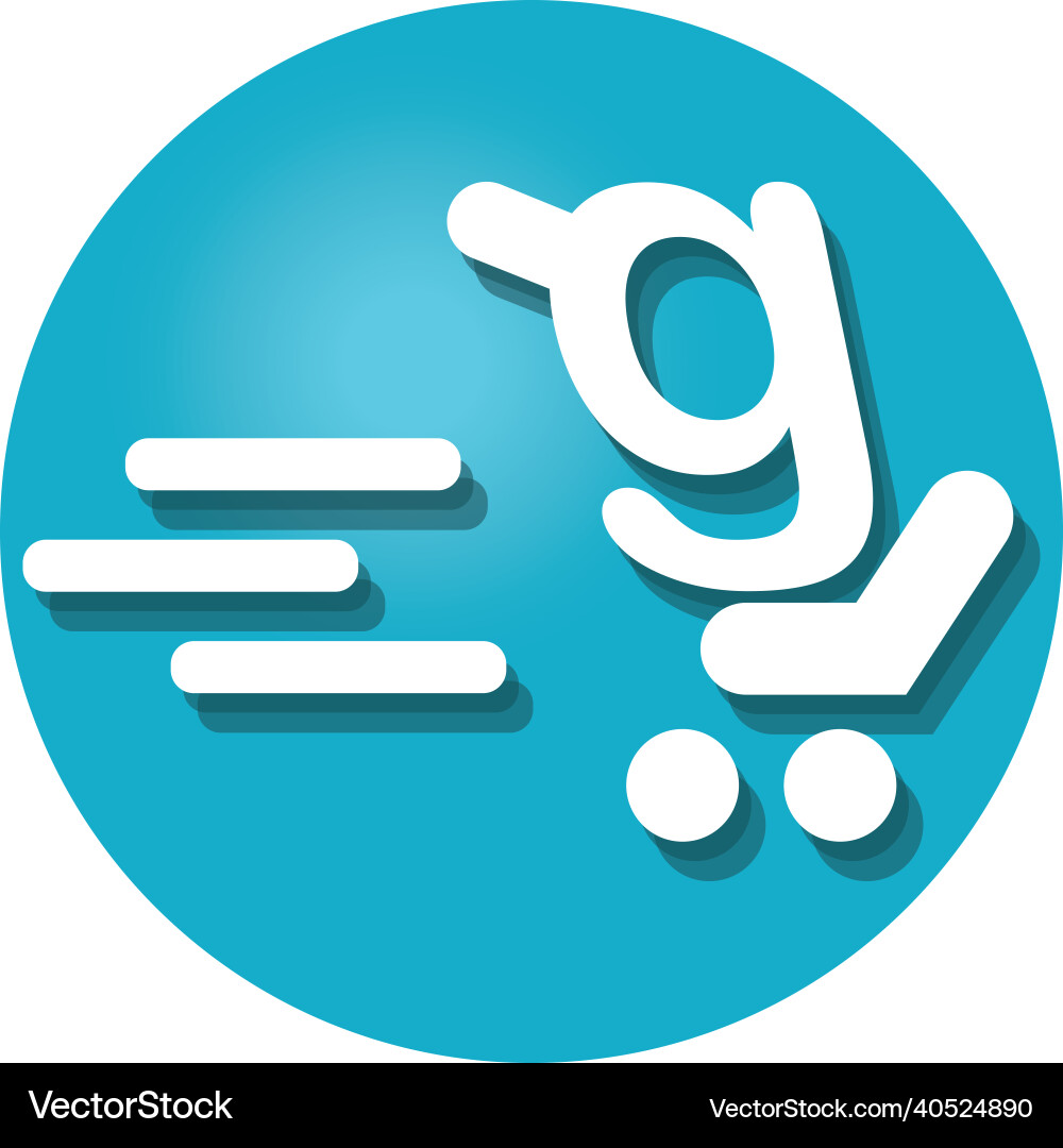 Shopping cart icon for g Royalty Free Vector Image