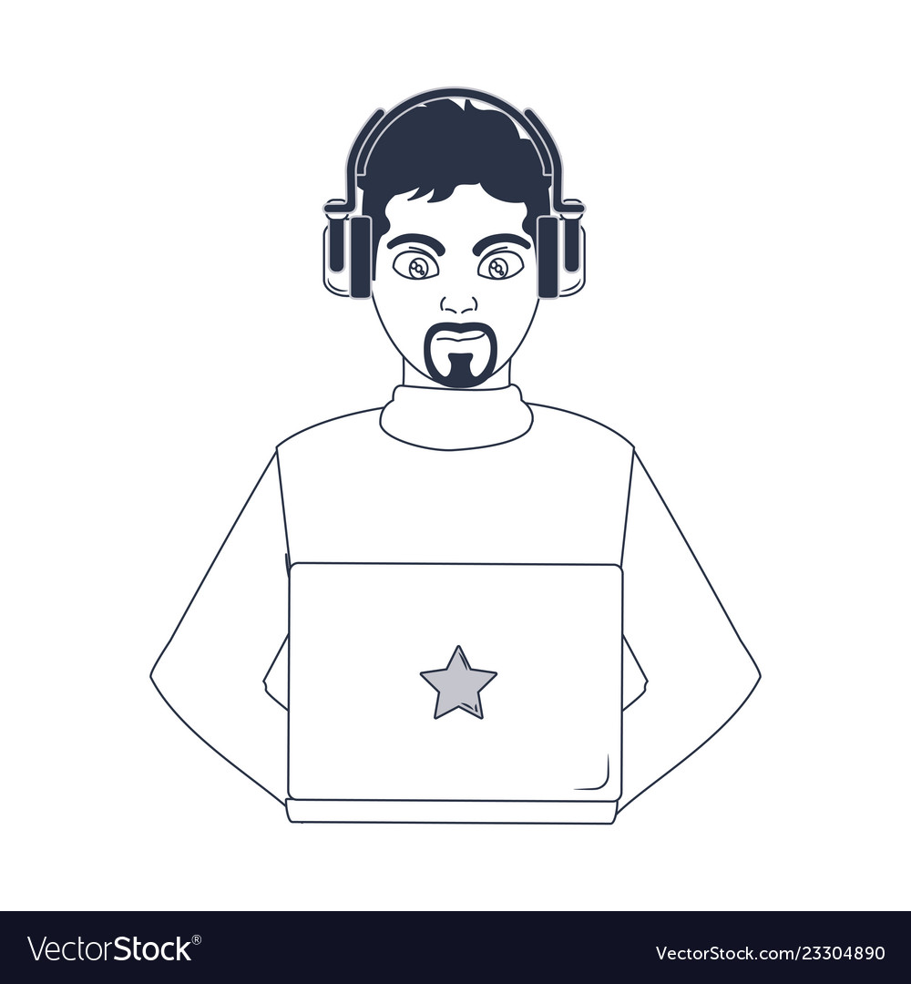 Technology computing cartoon Royalty Free Vector Image