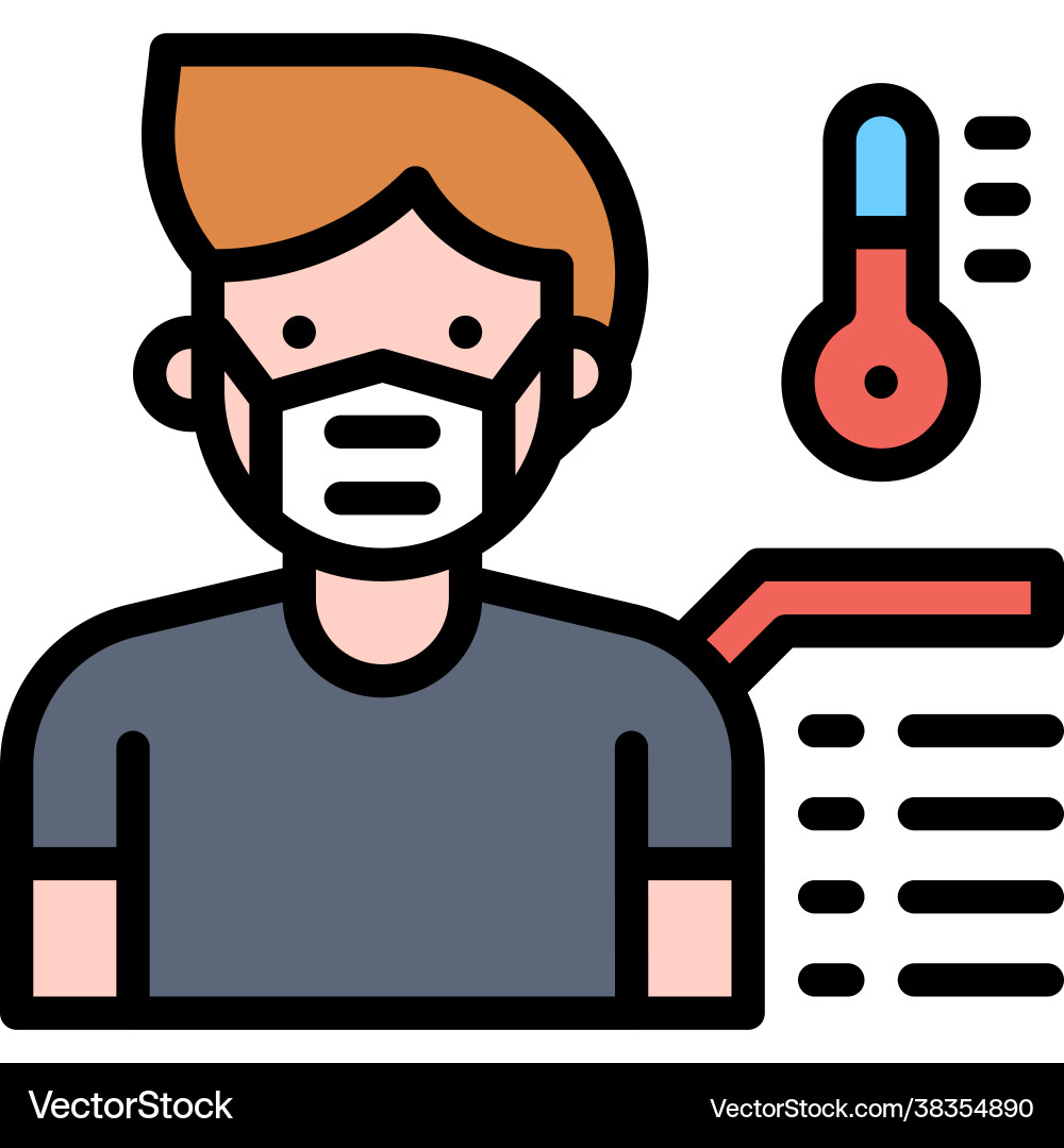Temperature monitoring icon vaccine development Vector Image