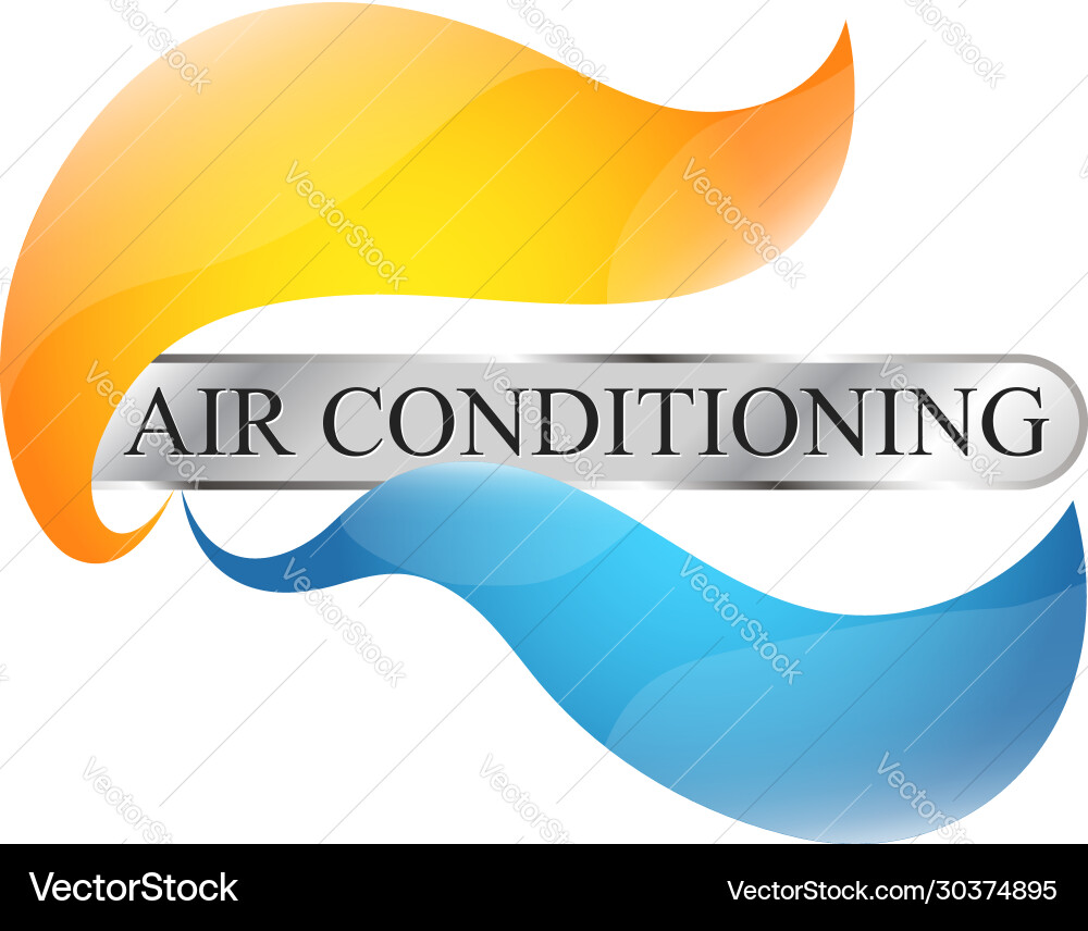Air conditioning and home heating symbol design Vector Image