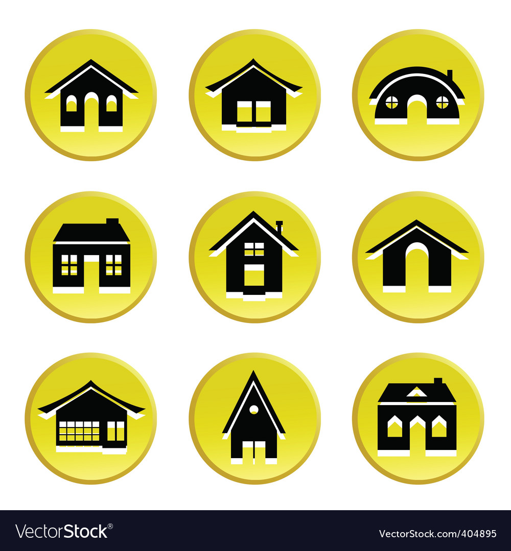 Home button Royalty Free Vector Image - VectorStock