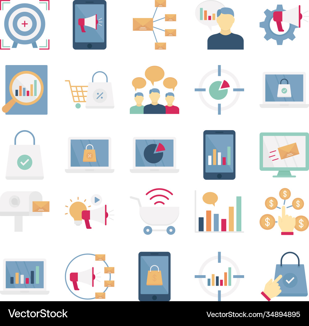 Marketing and advertising icon which can e Vector Image