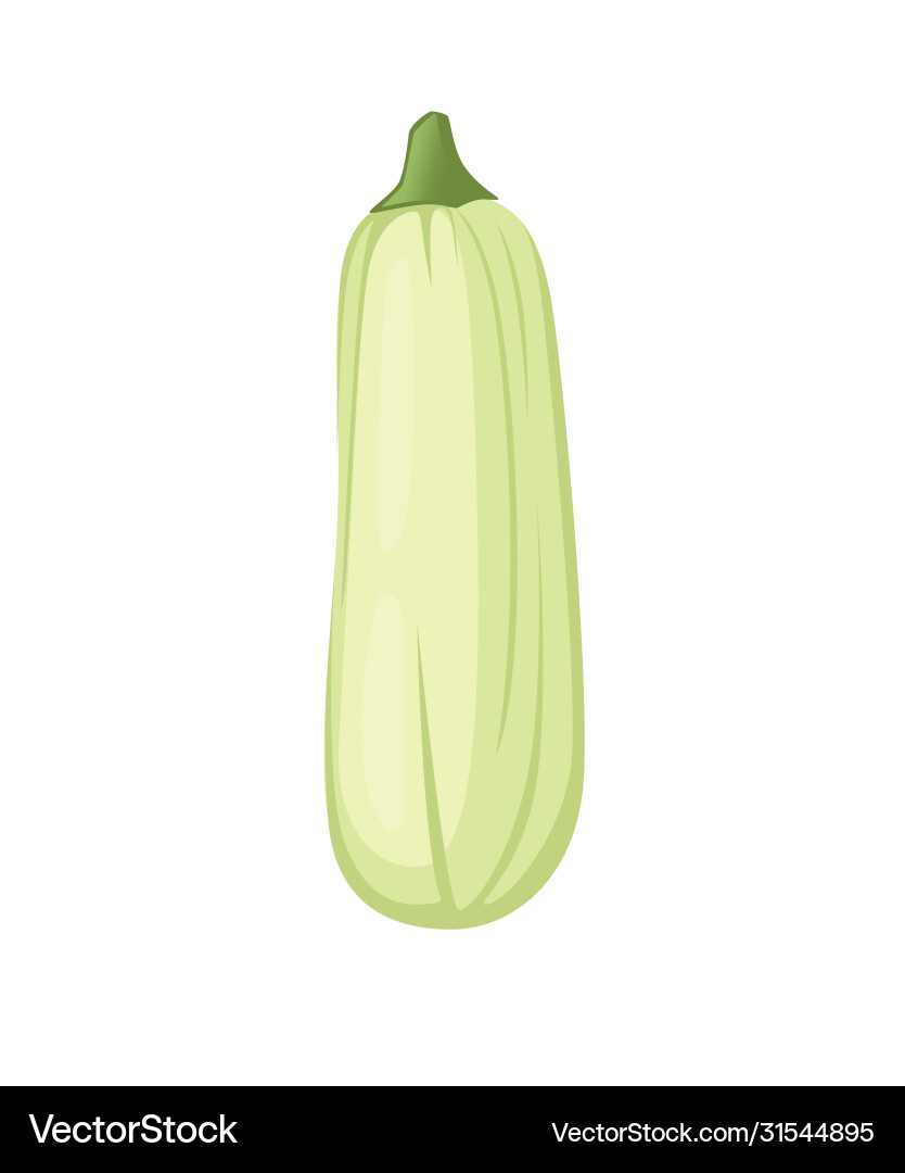 Vegetable letter i squash style cartoon Royalty Free Vector