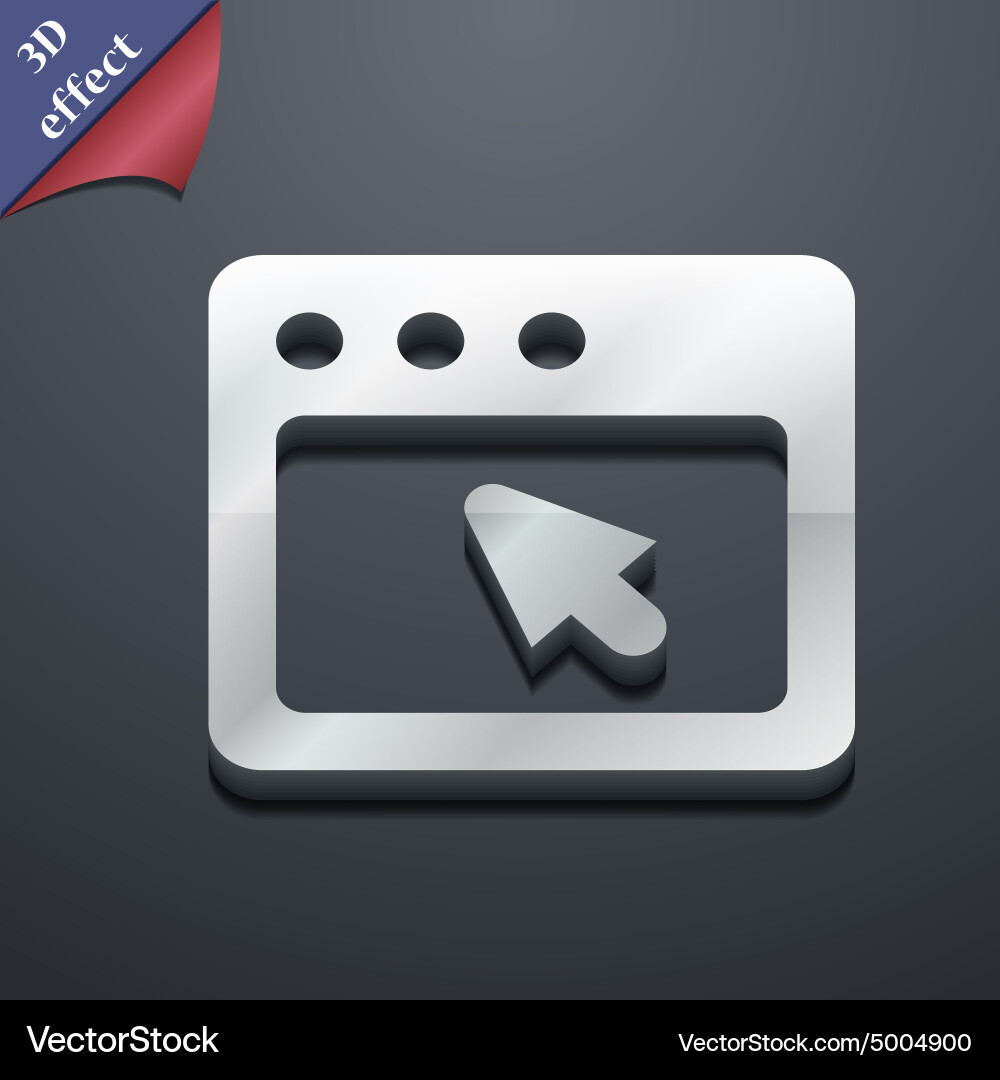 Dialog box icon symbol 3d style trendy modern Vector Image