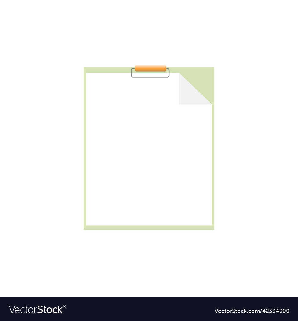 Document on a white background Royalty Free Vector Image