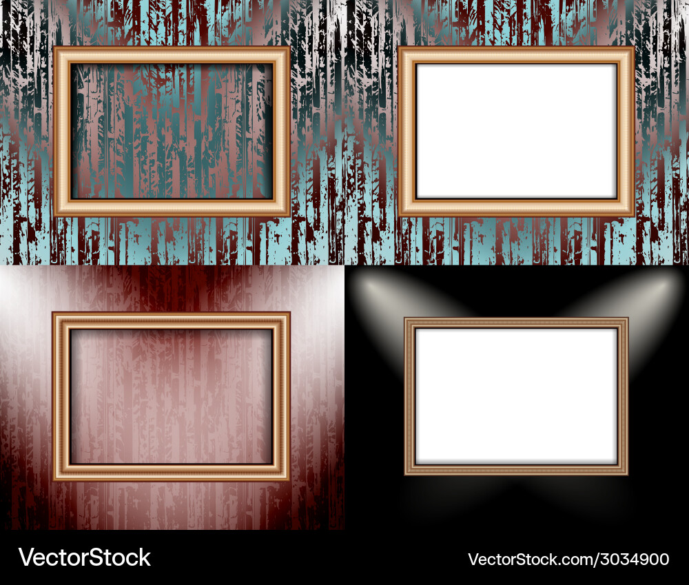 Set of colorful abstract backgrounds and frames Vector Image