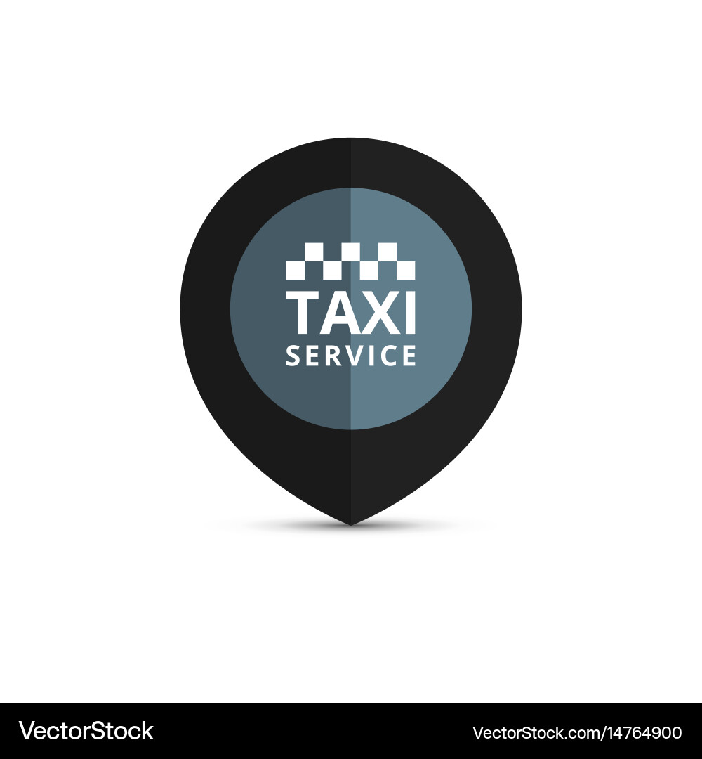 Taxi cab logo design point graphic icon Royalty Free Vector