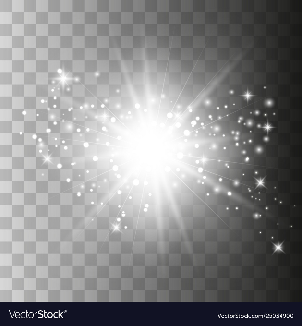 White light explosion effect Royalty Free Vector Image