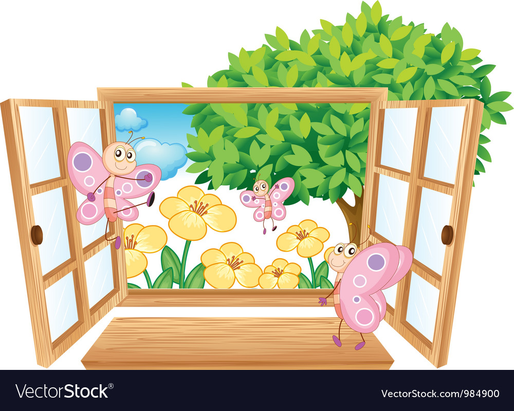 Window frame Royalty Free Vector Image - VectorStock