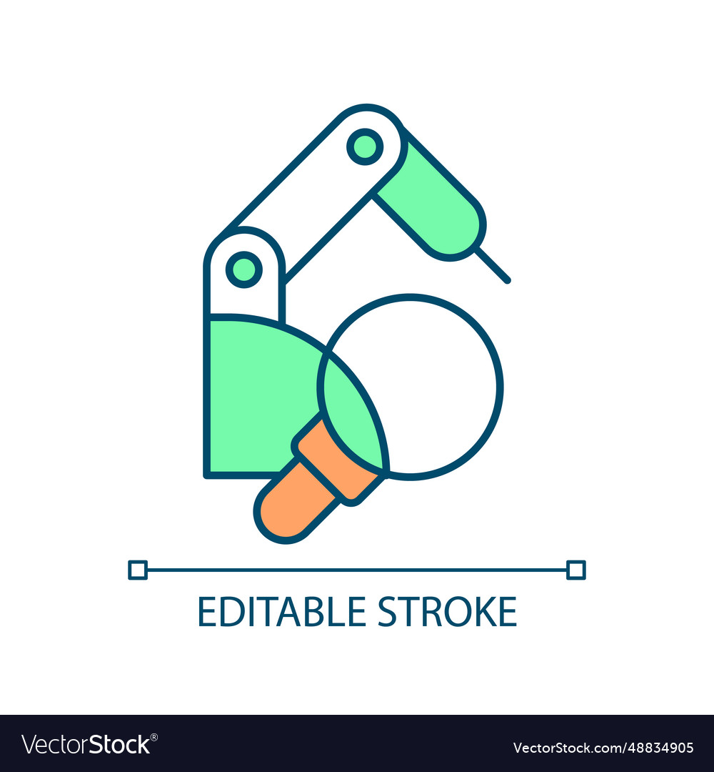 2d editable colorful thin line preventive Vector Image 2d editable colorful thin line preventive Vector Image