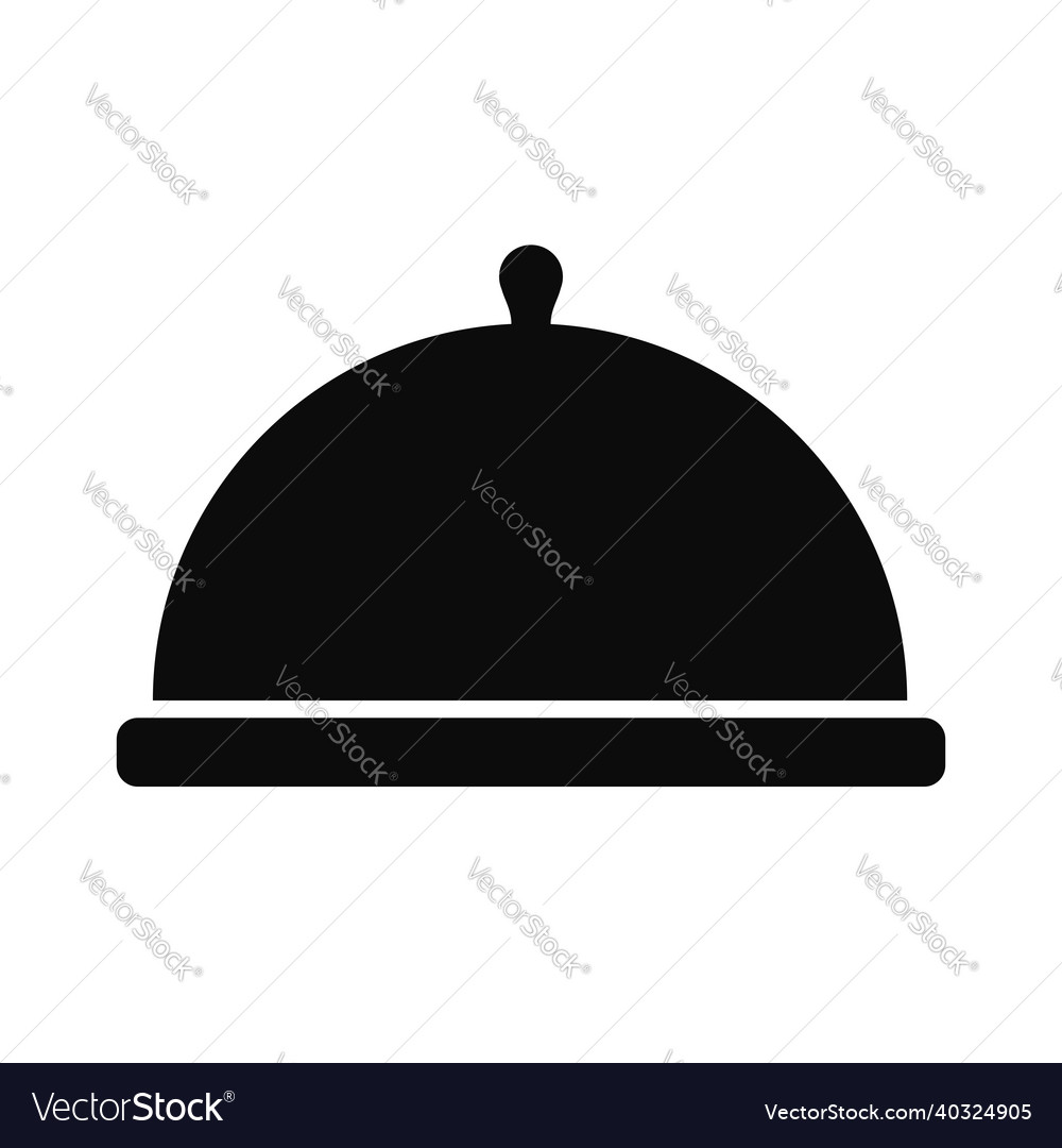Black tray kitchenware Royalty Free Vector Image