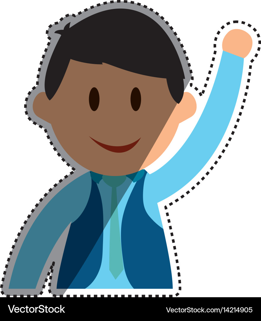 Businessman entrepreneur cartoon Royalty Free Vector Image
