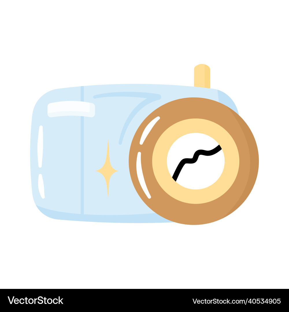 Cartoon hand drawn photo camera Royalty Free Vector Image