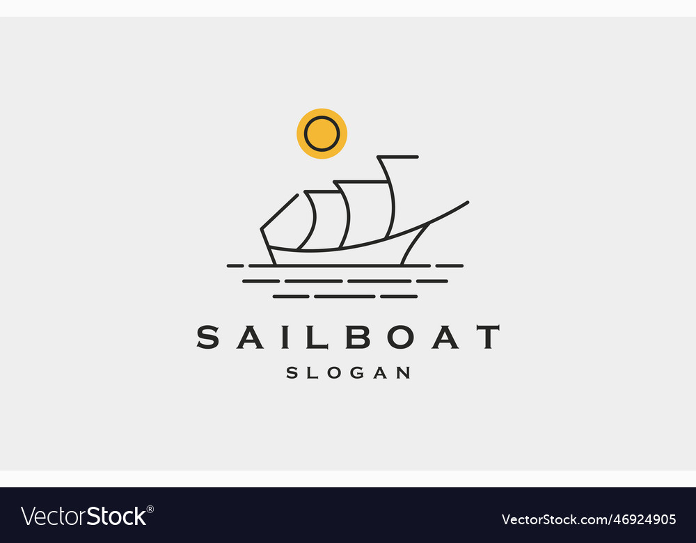 Sailboat Royalty Free Vector Image - VectorStock