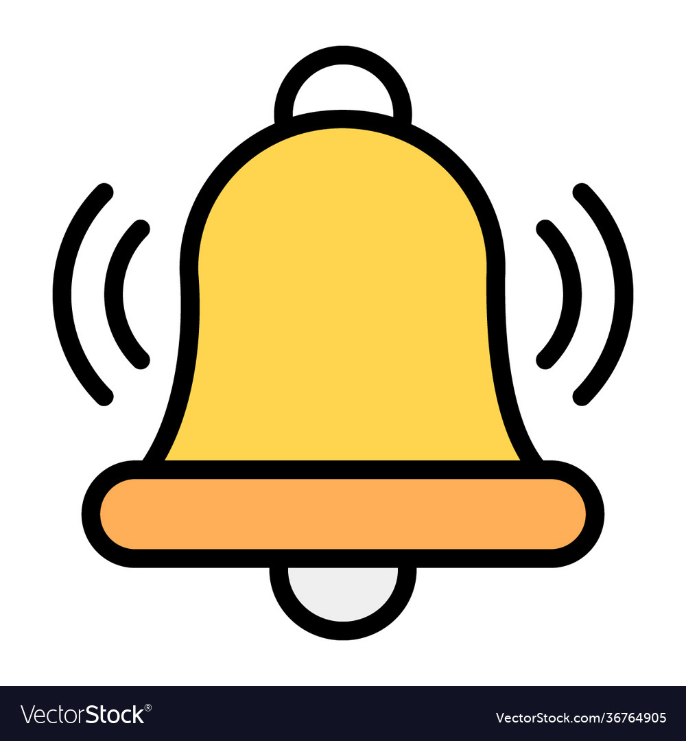 School bell Royalty Free Vector Image - VectorStock