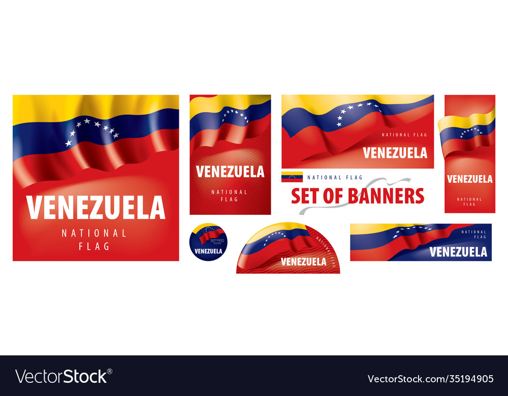 Set banners with national flag Royalty Free Vector Image