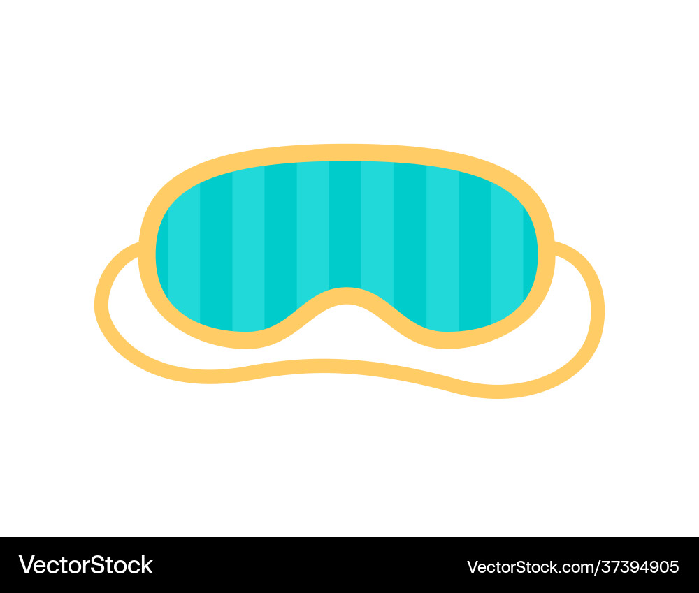 Sleep mask for eyes with stripes night accessory Vector Image