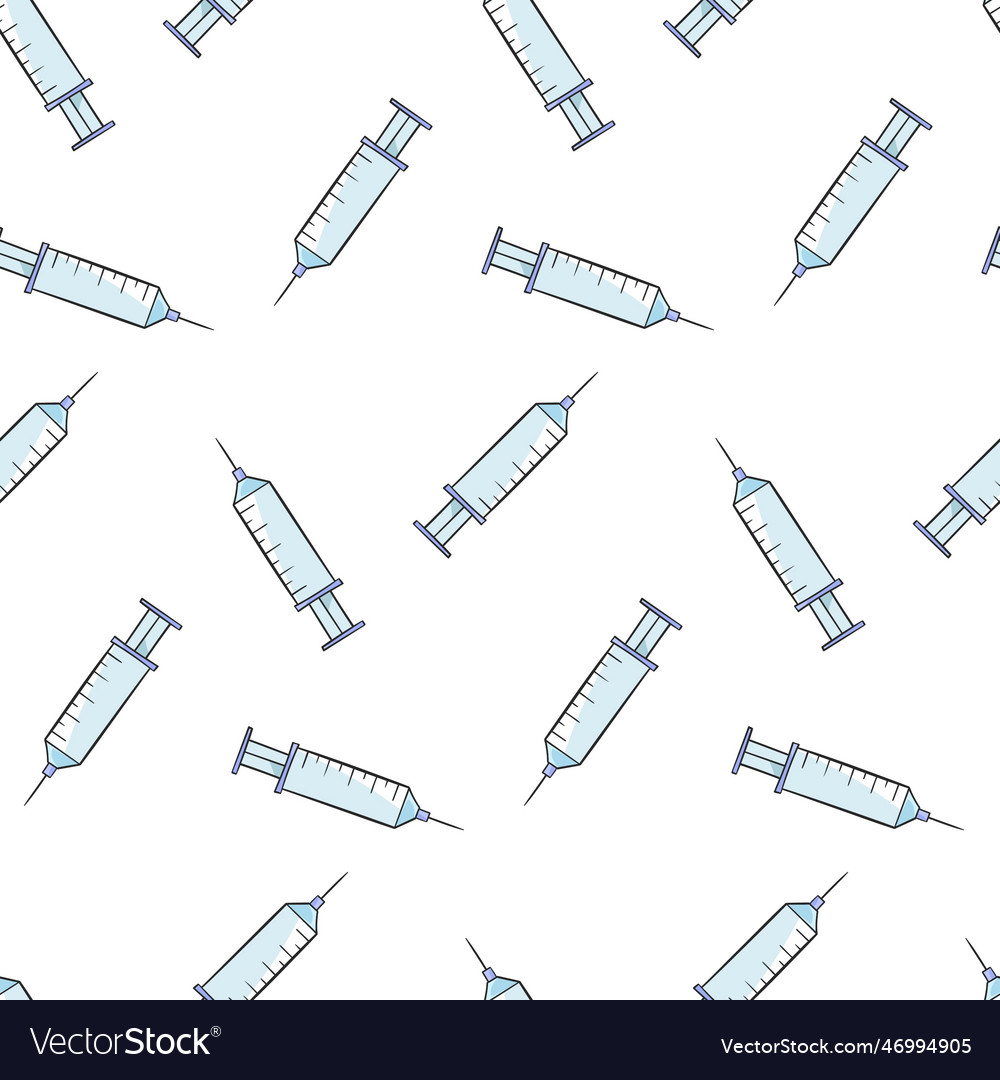 Syringe pattern Royalty Free Vector Image - VectorStock