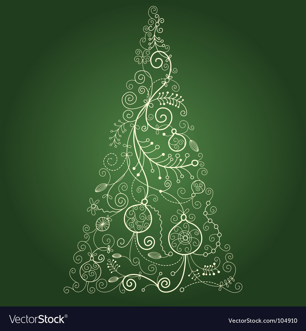 Christmas tree Royalty Free Vector Image - VectorStock