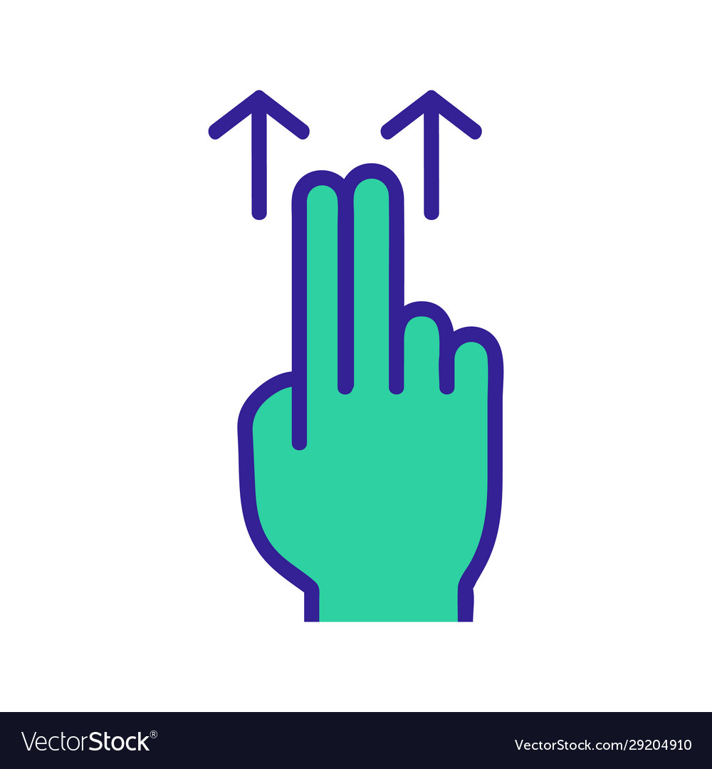 Control on touchscreen icon isolated Royalty Free Vector Control on touchscreen icon isolated Royalty Free Vector