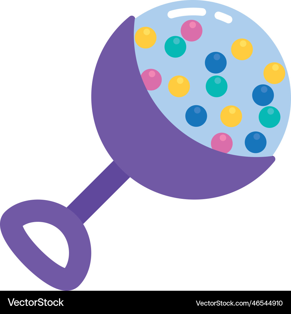 Fun toy ball with colorful circle design Vector Image