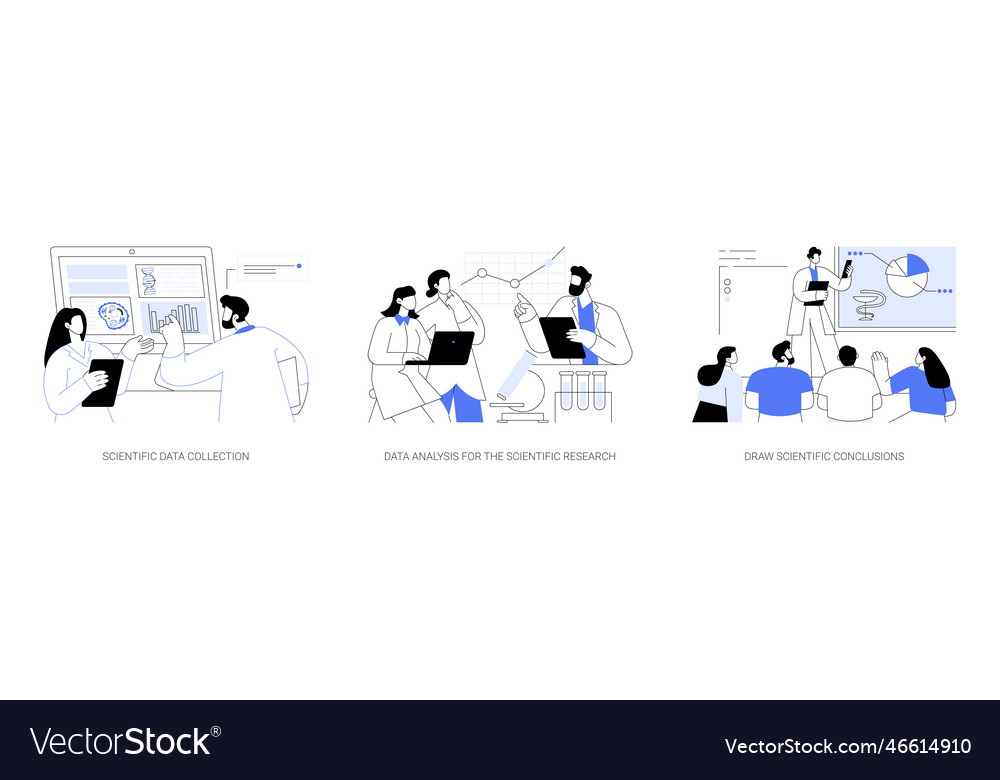 Laboratory experiment abstract concept Royalty Free Vector