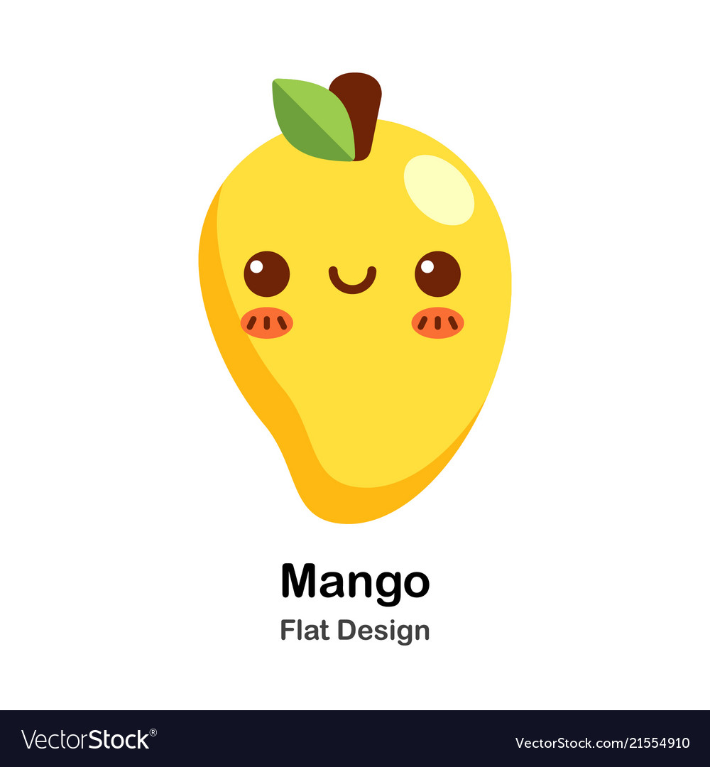 Mango flat icon Royalty Free Vector Image - VectorStock