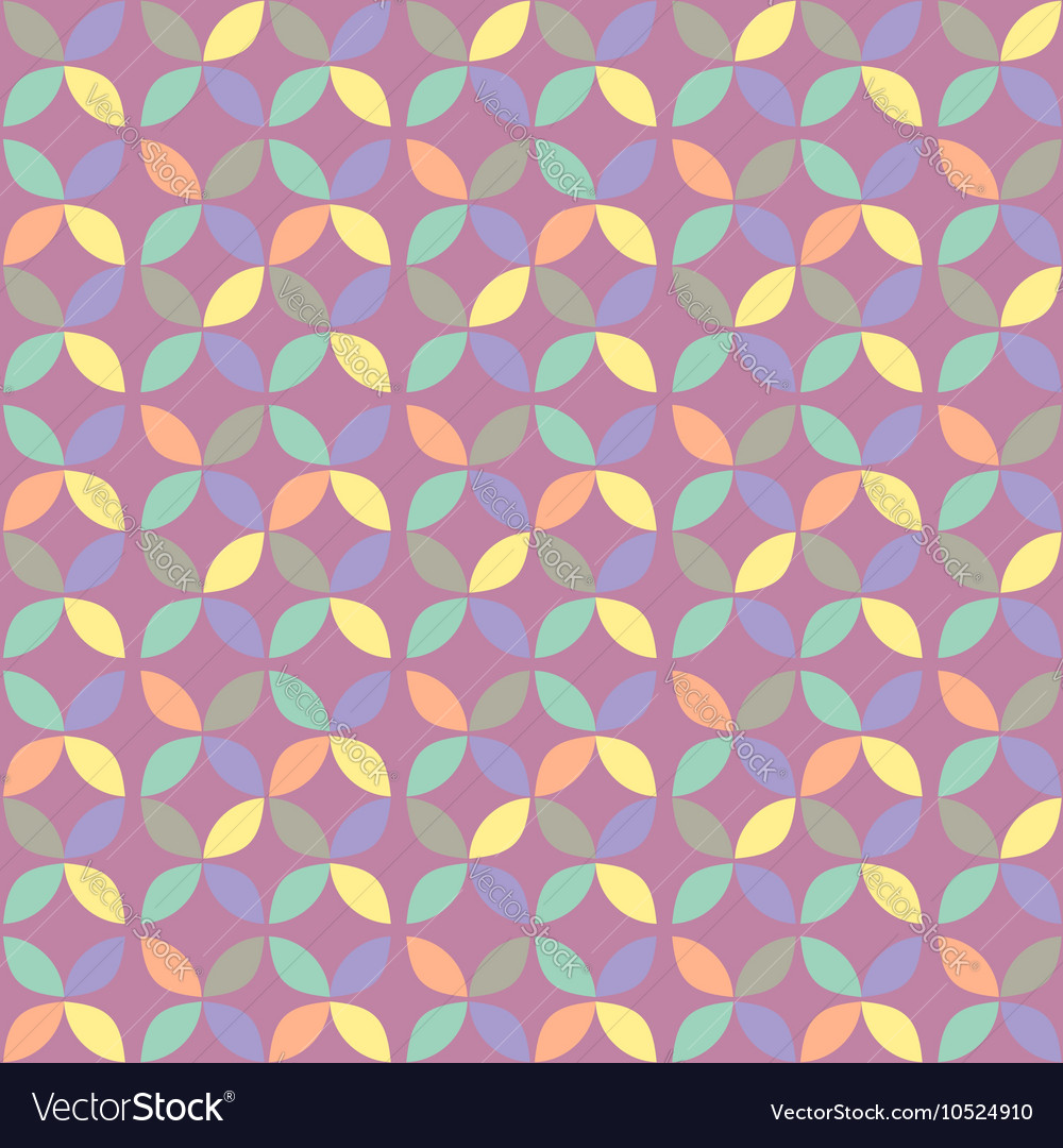 Seamless circle retro pattern Royalty Free Vector Image