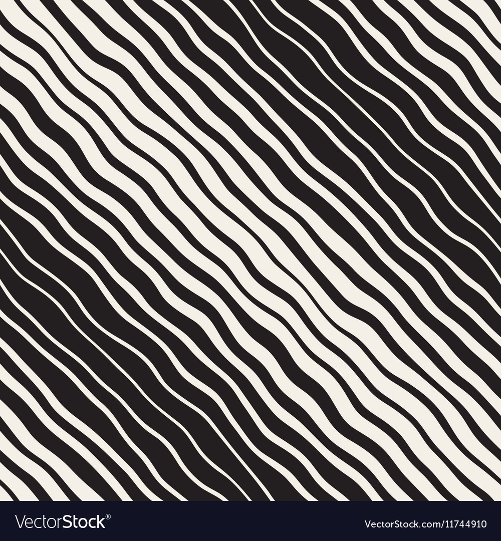 Seamless hand drawn diagonal lines pattern Vector Image
