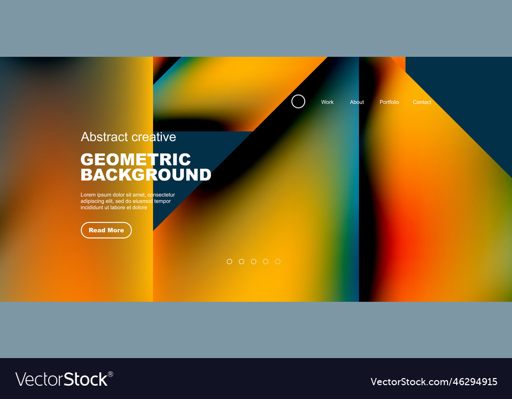 Fluid gradient geometric triangles abstract Vector Image