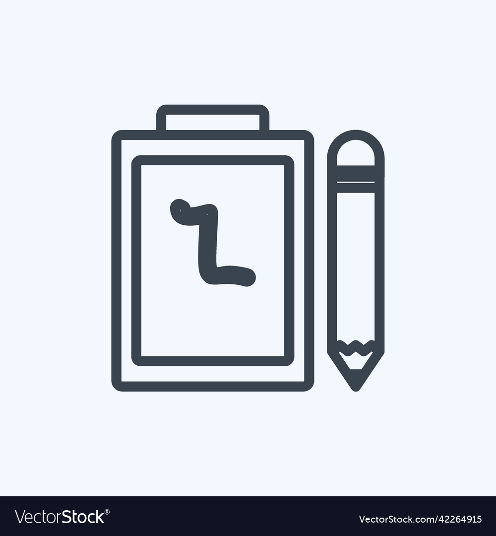 Icon notepad suitable for web interface symbol Vector Image