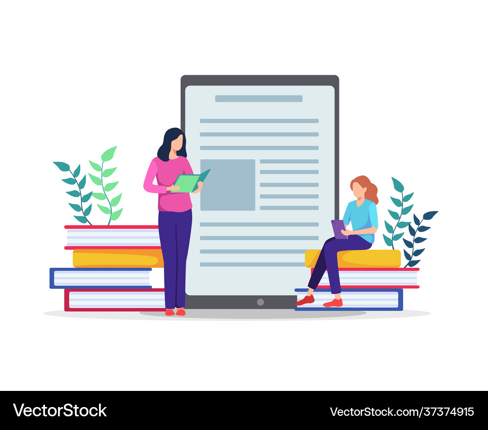 Student learning online Royalty Free Vector Image