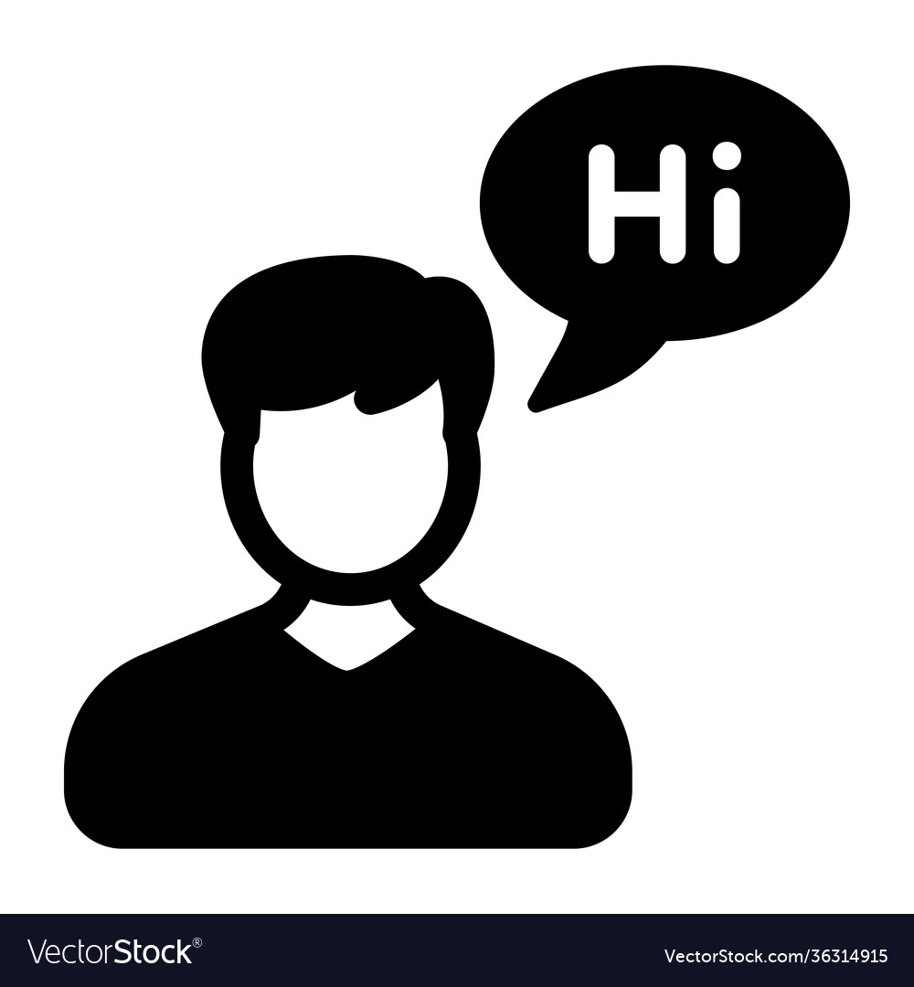 User chat Royalty Free Vector Image - VectorStock
