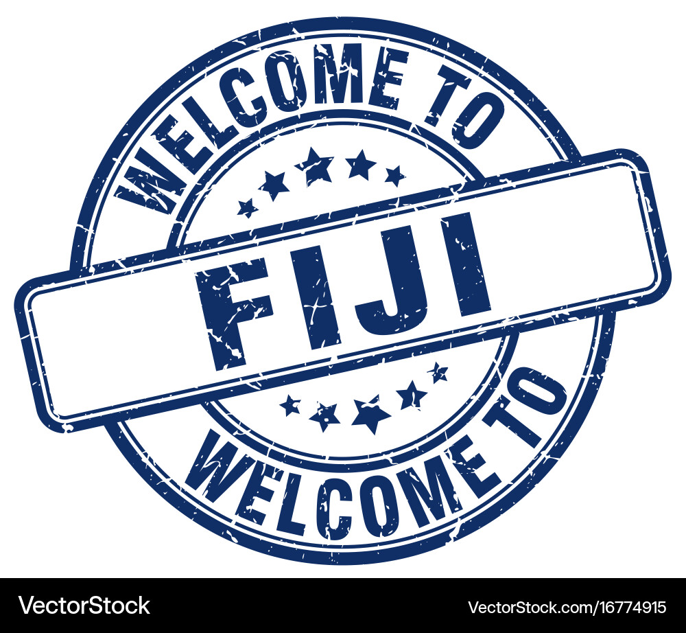 Welcome to fiji Royalty Free Vector Image - VectorStock
