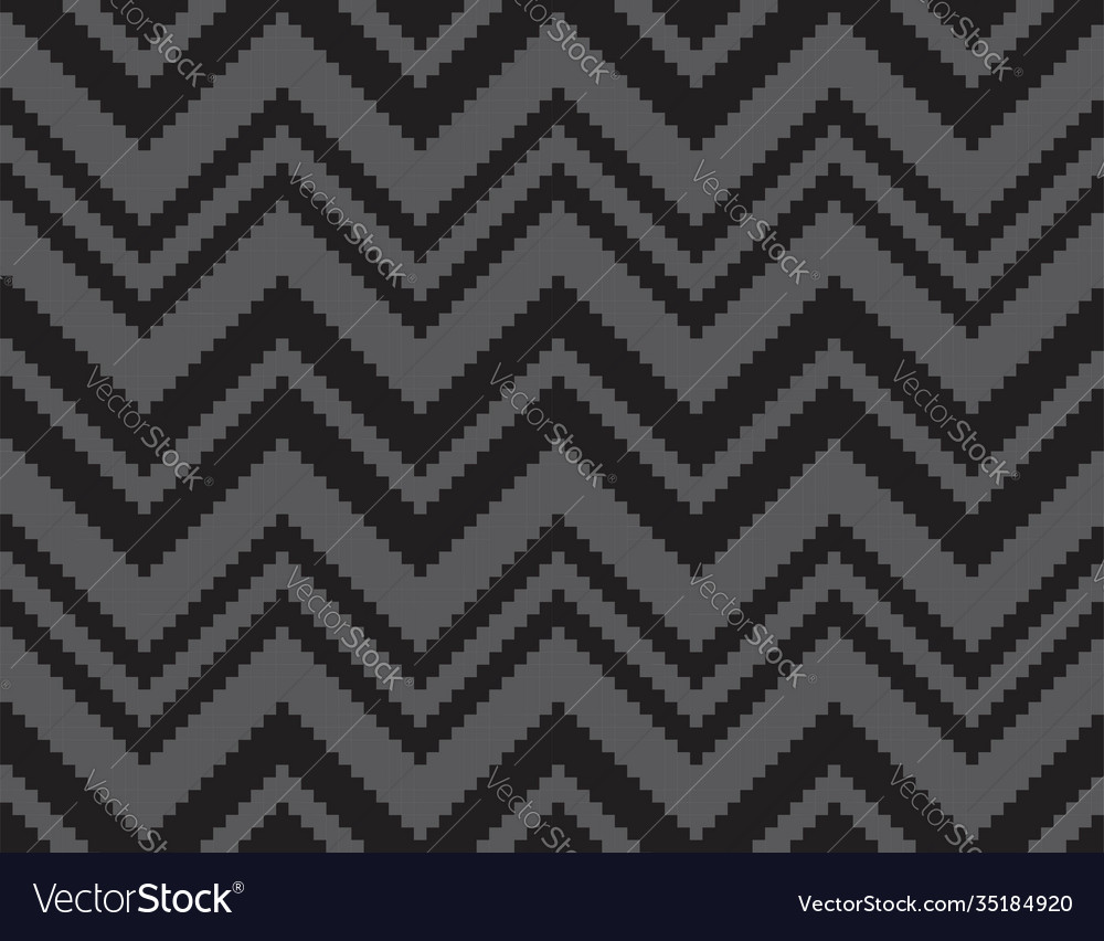 Black and white chevron seamless pattern Vector Image