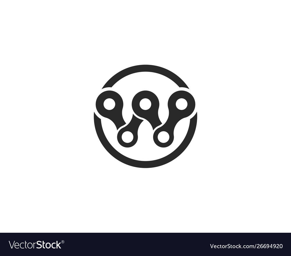 Chain logo design Royalty Free Vector Image - VectorStock