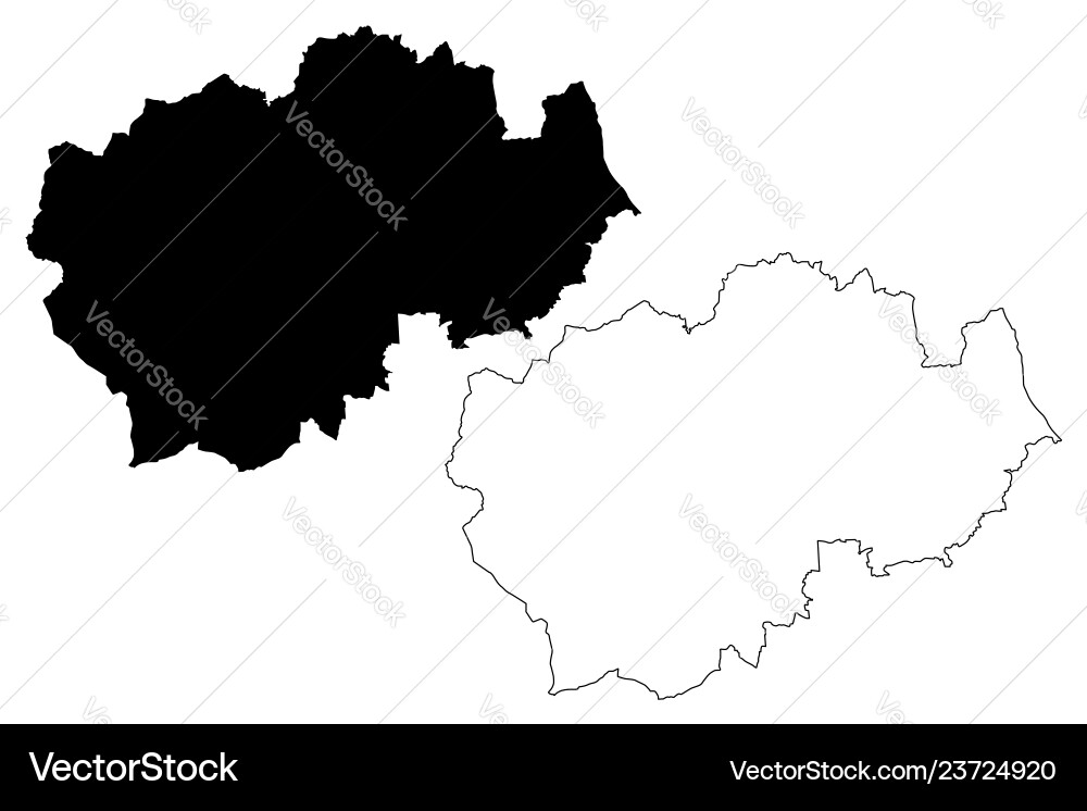 Durham map Royalty Free Vector Image - VectorStock