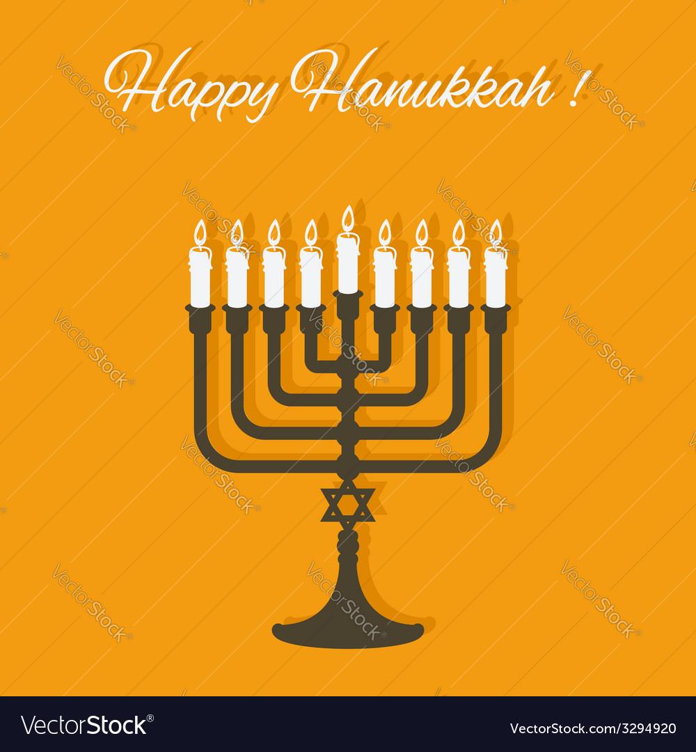 Happy hanukkah card Royalty Free Vector Image - VectorStock
