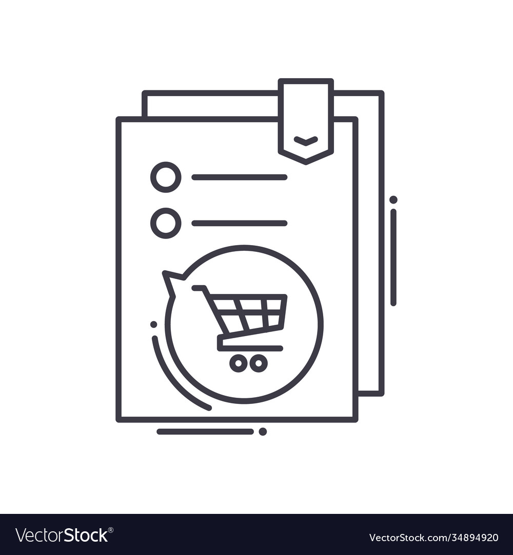 Quotation icon linear isolated thin Royalty Free Vector